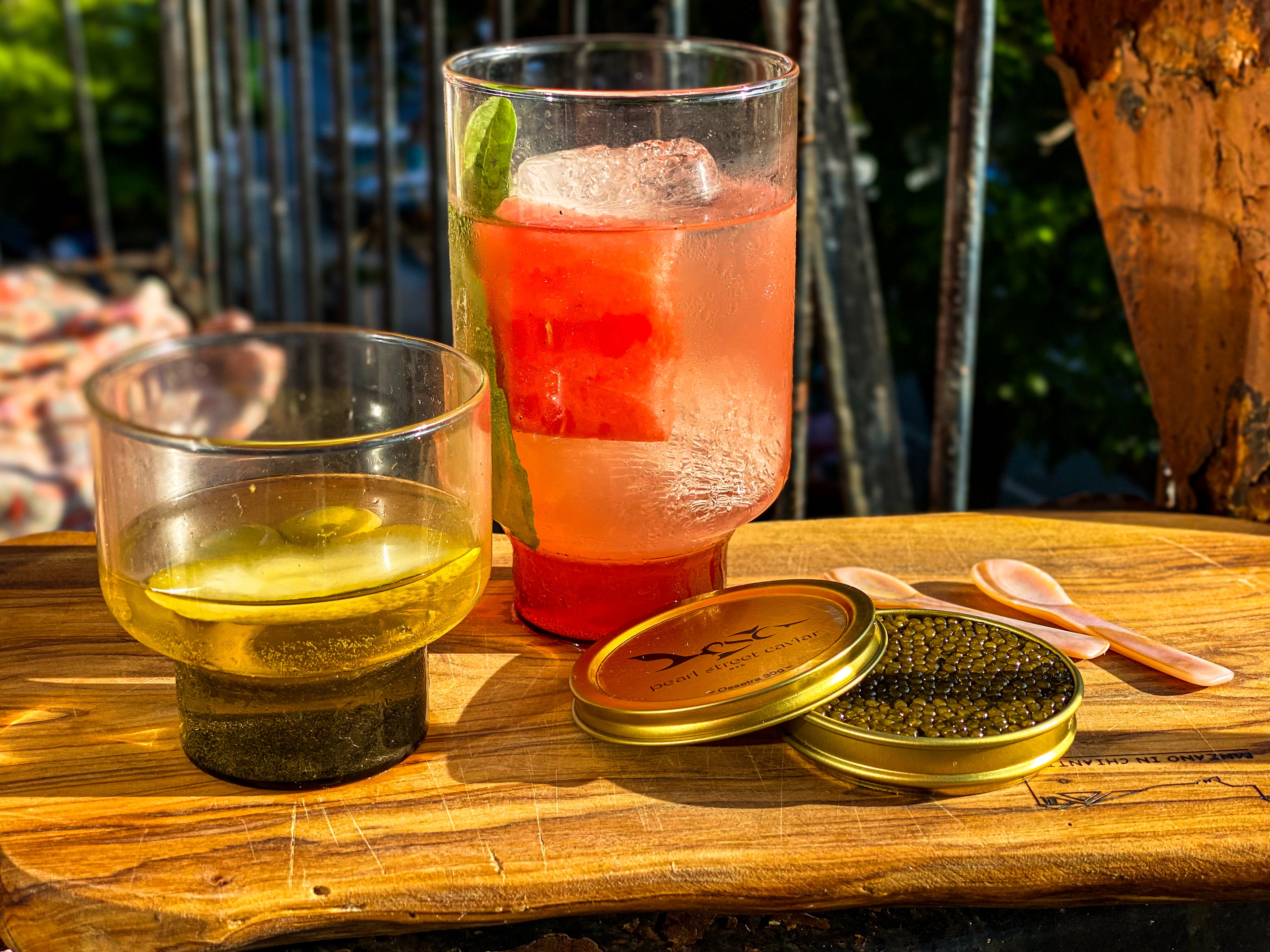 Salty Watermelon Spritz – Pearl Street Caviar